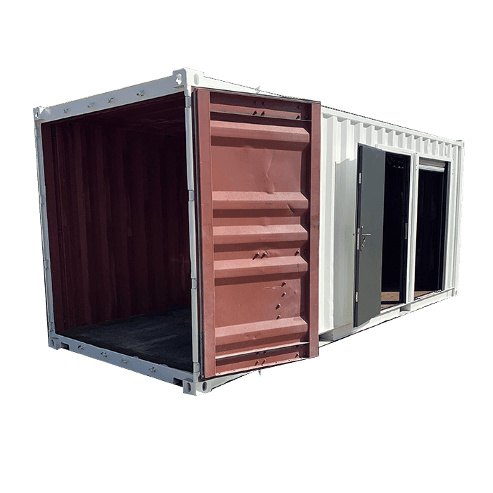 20' Dry Storage Container w/ Roller & Personnel Doors